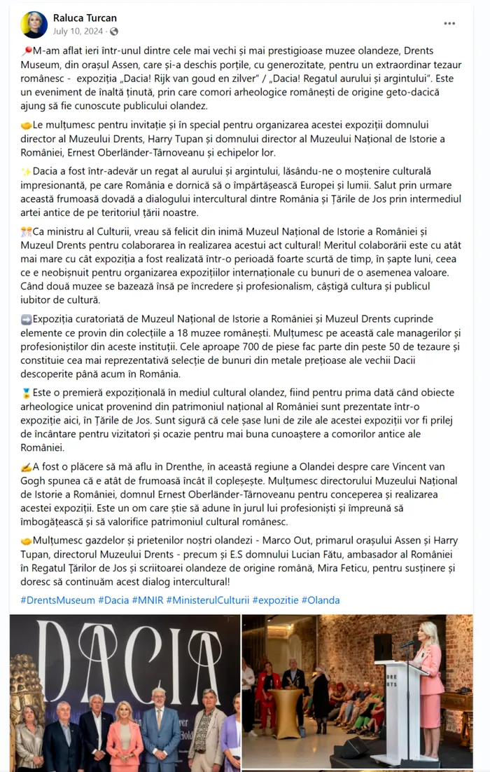 Raluca Turcan, PREMONIȚII la transferul tezaurului în Olanda? Ce scria ...