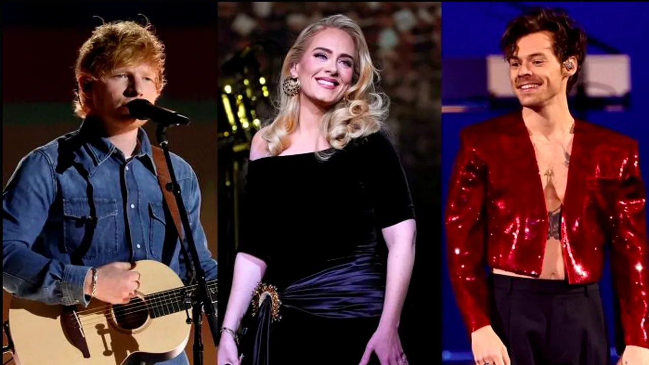 Ed Sheeran, Harry Styles și Adele, pe lista celor mai bogați britanici
