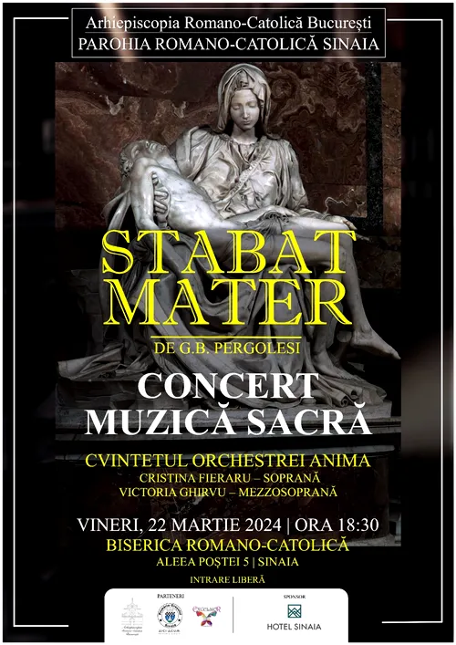 Concert de muzică sacră cu cvintetul Orchestrei Anima, la Sinaia