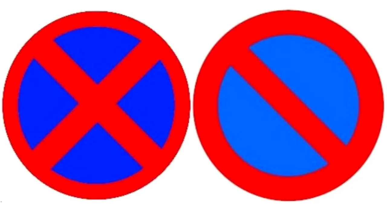 Care e DIFERENȚA dintre indicatoarele „oprirea interzisă” și ...